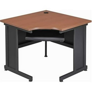 Pemberly Row Corner Computer Desk in Curado Cherry - Walmart.com