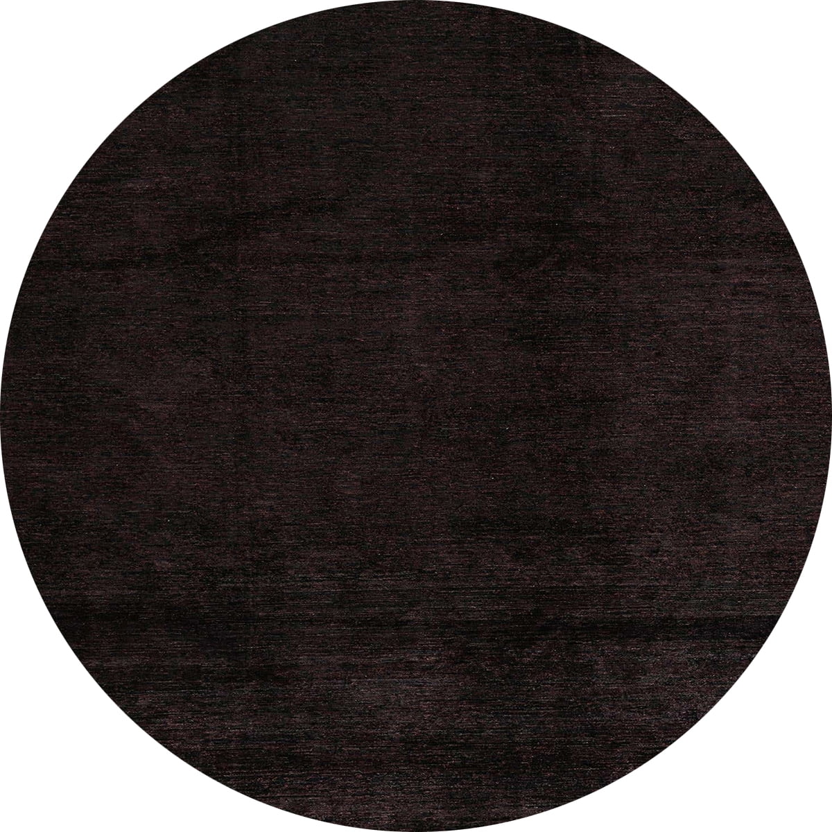 Ahgly Company Indoor Round Abstract Black Abstract Area Rugs, 8' Round ...