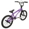 "Mongoose Brawler 20"" BMX Freestyle Trick Bike, Single Speed, Purple, Girls with Mag Wheels ...