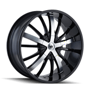 Mazzi Profile-367 24X9.5 6X135/6X139.7 30Et 106Cb Chrome - Walmart.com