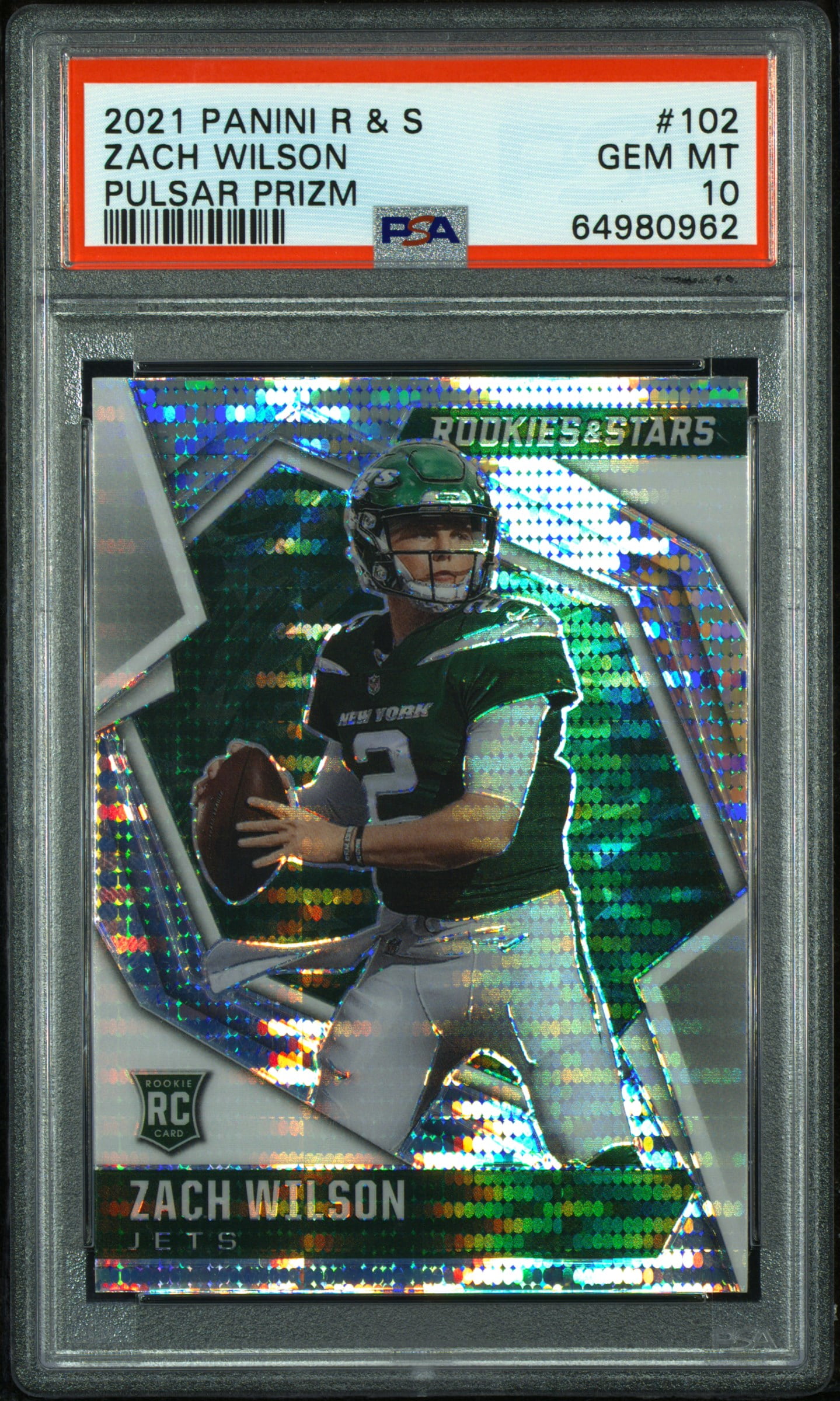 Zach Wilson 2021 Rookies & Stars Pulsar Prizm Rookie Card #102 PSA 10 ...