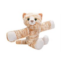 Wild Republic Huggers Tabby Cat Plush Toy, Slap Bracelet, Stuffed ...
