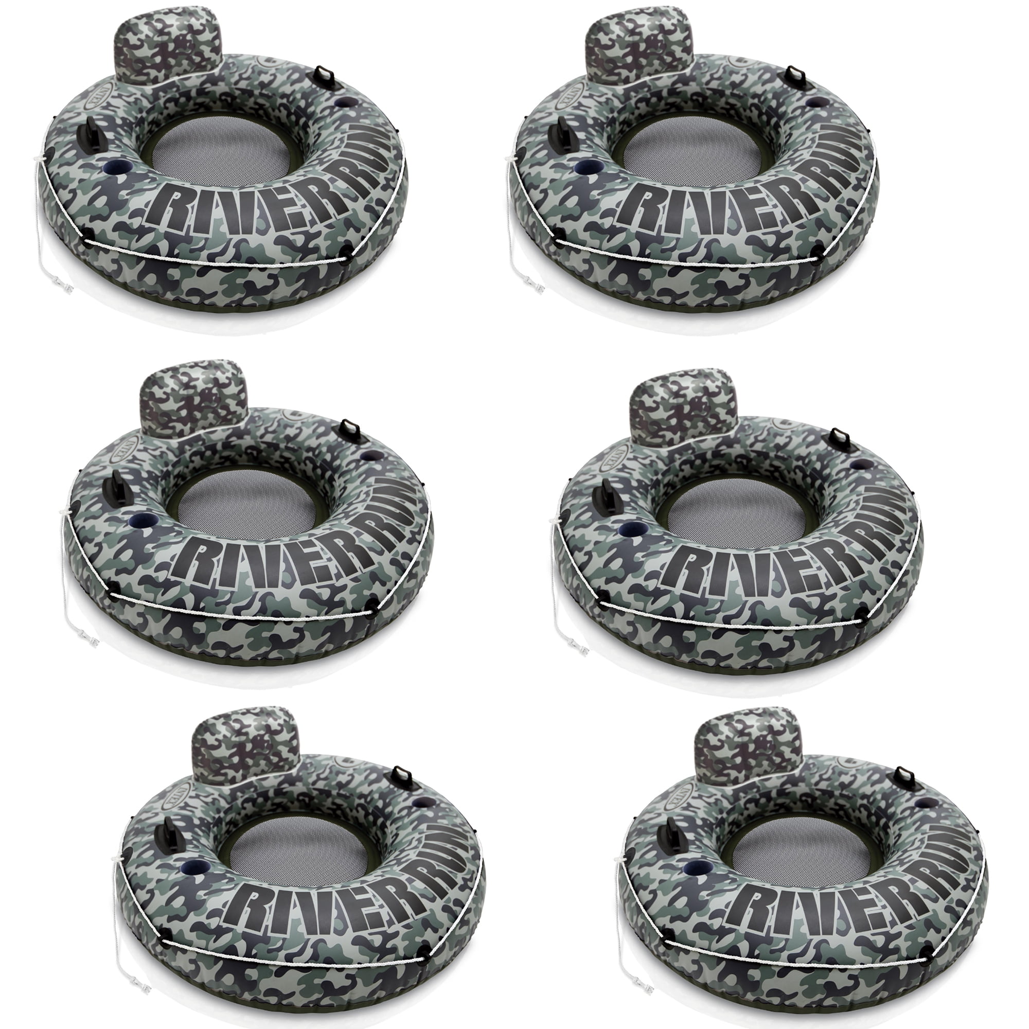 Intex Camo River Run I Inflatable Floating Lake Pool Pond River Tubes ...