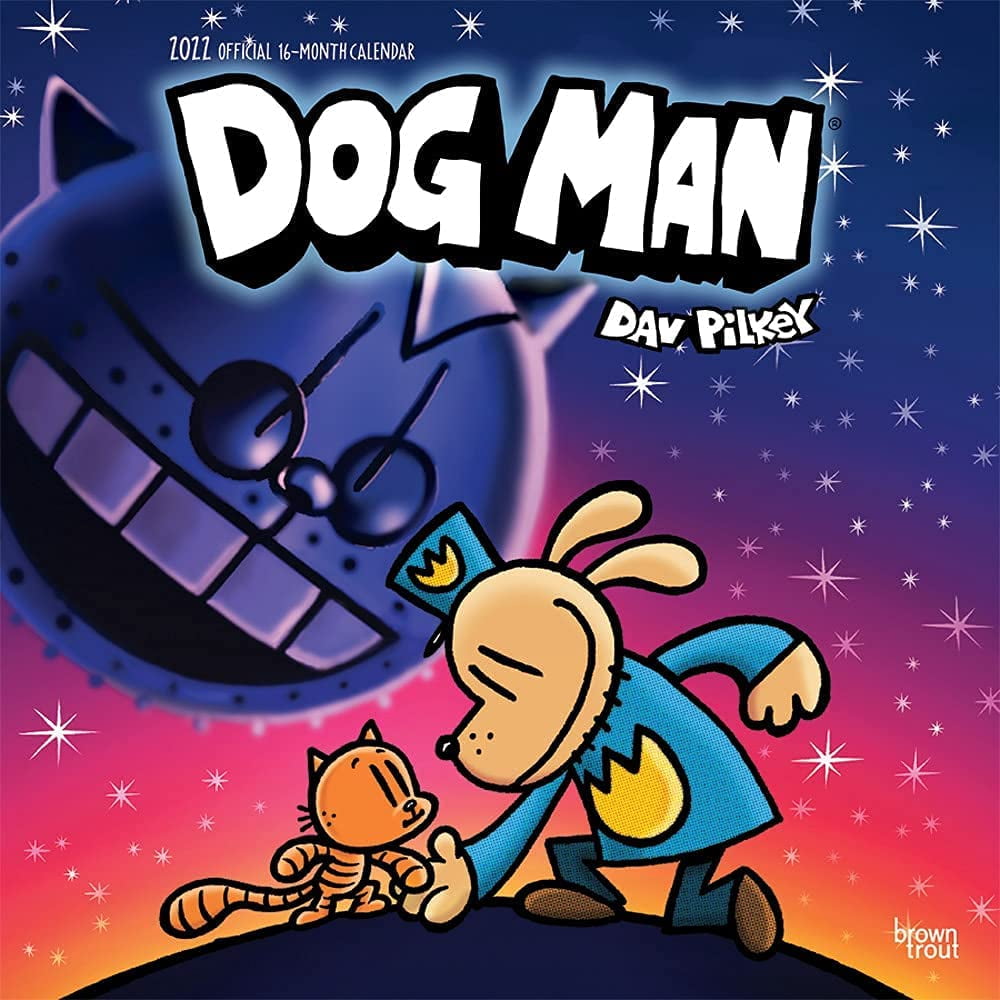 Dog Man 2022 12 x 12 Inch Monthly Square Wall Calendar, DogMan Canine ...