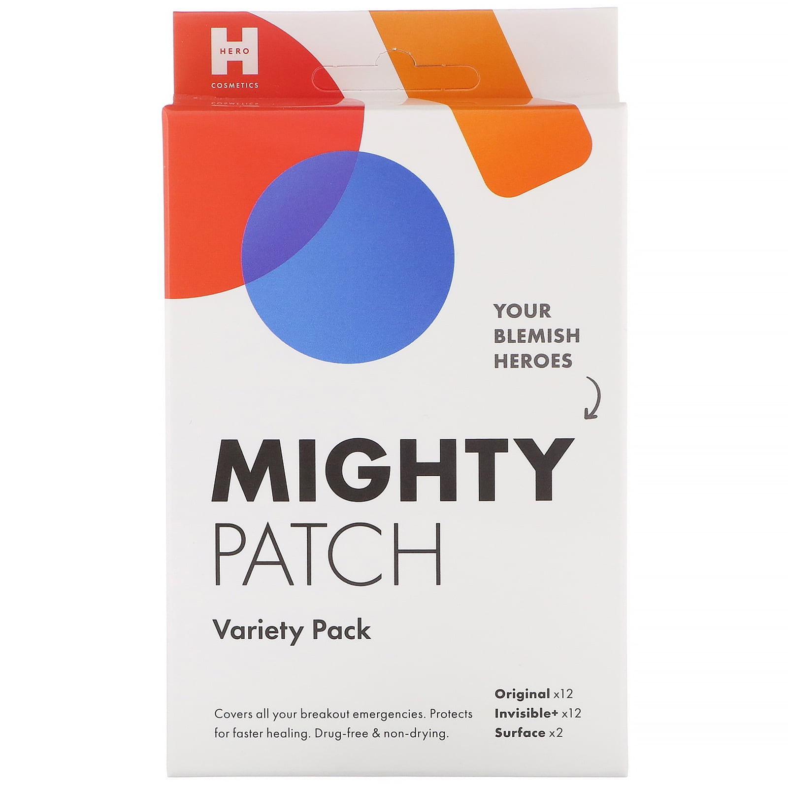 Mighty Patch, Variety Pack, 26 Patches, Hero Cosmetics - Walmart.com