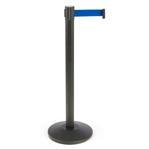 Crowd Control Pole - Deluxe 40.25" Octagonal Pole with 9'-7" Royal Blue ...