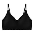Bxsruta Women's Wirefree Seamless T Shirt Bra Adjustable Thin Straps ...