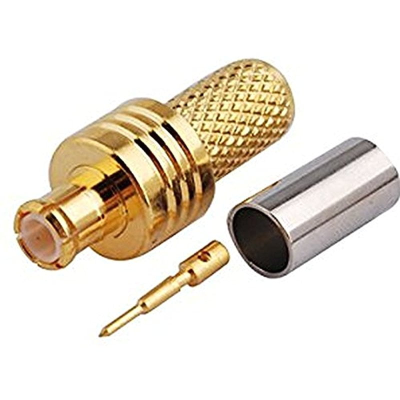 MCX Plug with Male Center Pin in RF Connector for 195 RG58 RG142 ...
