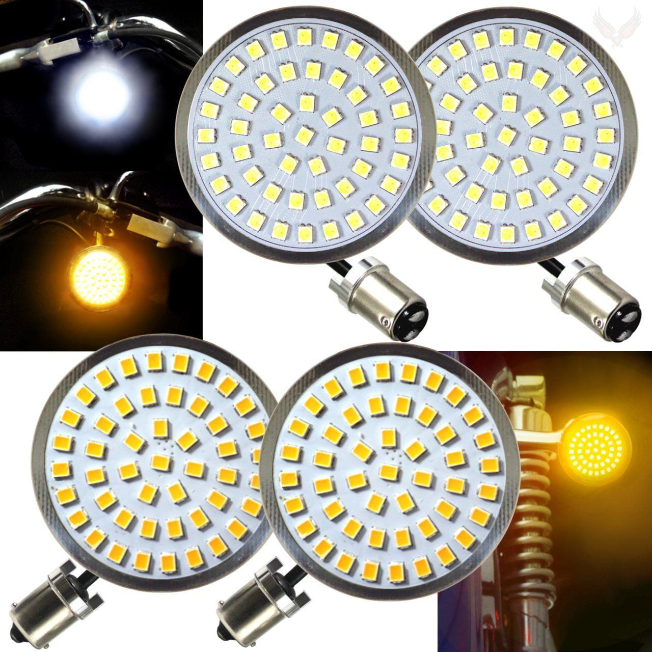 Eagle Lights 2" Generation II Front and Rear Harley LED Turn Signals ...