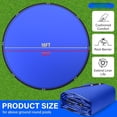 15FT Round Pool Liner Pad for Above Ground Pools, 165 GSM Thickened ...