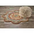 6â€™ Round Orange Scalloped Edge Area Rug - Walmart.com