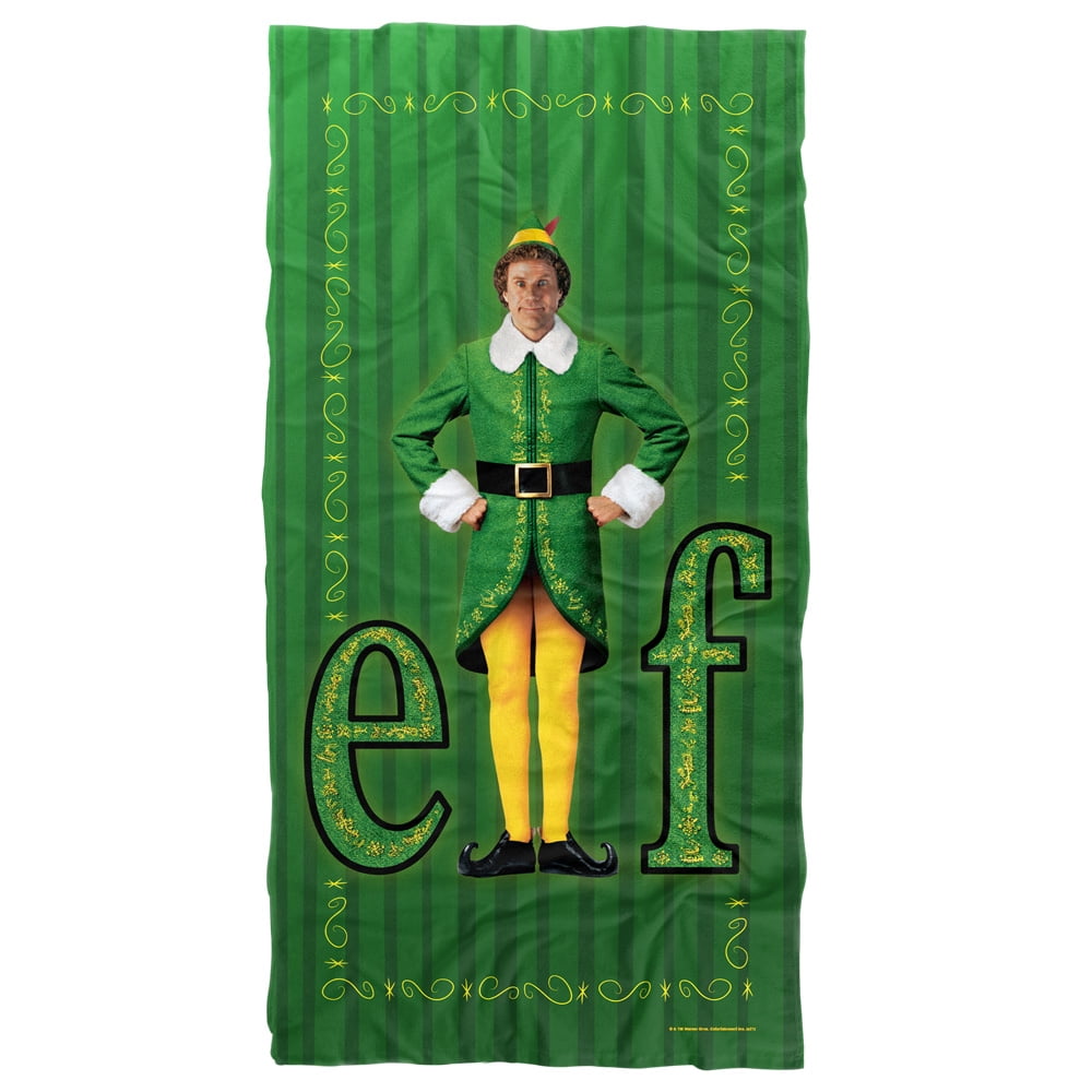 Elf Beach Towel, 30"x60", Buddy The Elf Logo Beach Towel - Walmart.com
