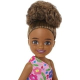 Barbie Mini Chelsea Doll with Black Hair, Pigtails & Brown Eyes in ...