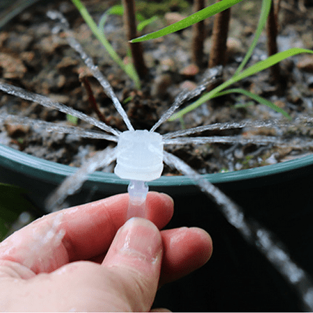 PERTTYUNG 50 Pcs 8-hole Dripper, Adjustable Flow Rate Gardening Drip ...