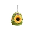 Resin Sunflower Bird House Hanging Outdoor Nesting Box for Small Birds ...