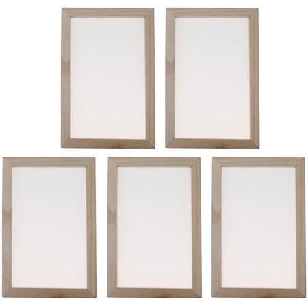 5 Pack Paper Making Mold Frame Screen, Natural Wood Paper Making ...
