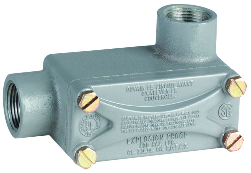 Killark XLR-2, Exp Proof Conduit Body, 3/4In Lr Type Al Haz Loc Fittin ...