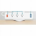 Mount-It! Desktop Surge Protector Power Strip with Clamp Mount | 2 USB ...