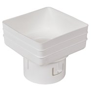 GutterGate 3 in. H X 3 in. W X 4 in. L Black Plastic Rectangular ...