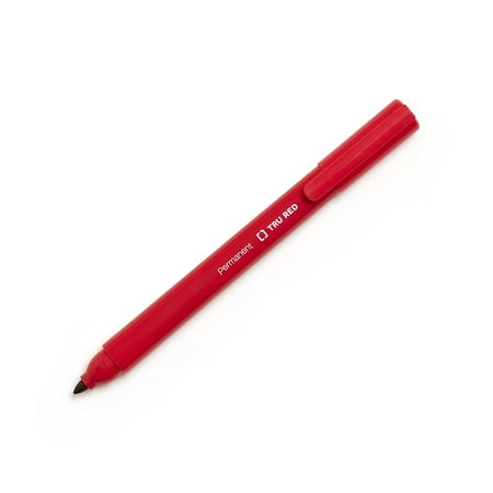 TRU RED Pen Permanent Markers Fine Tip Red Dozen TR54539 – BrickSeek