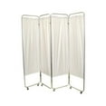 Free Shipping! Standard 3-Panel Privacy Screen with casters, vinyl ...