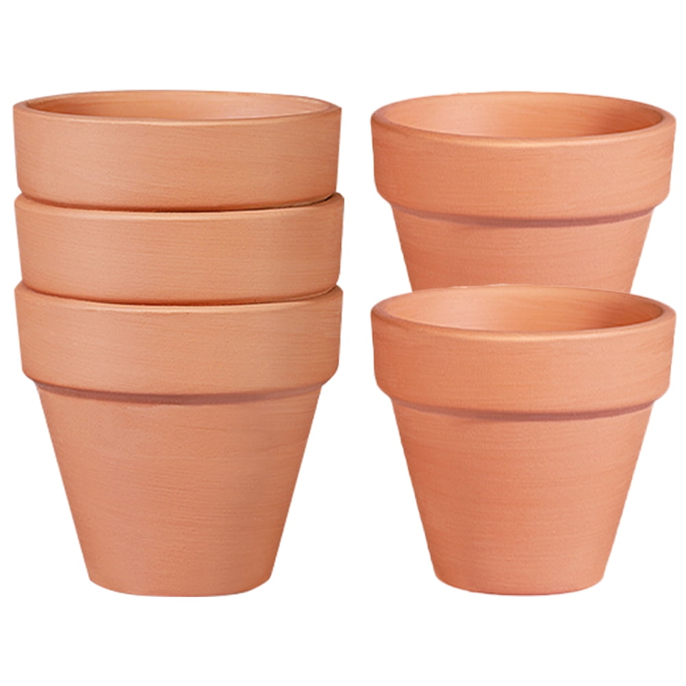 5pcs Home Terracotta Flower Pots Ceramic Clay Flower Pots Delicate ...