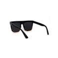 Flat Top Mobster Mafia Rectangular Retro Sunglasses Black Tortoise ...