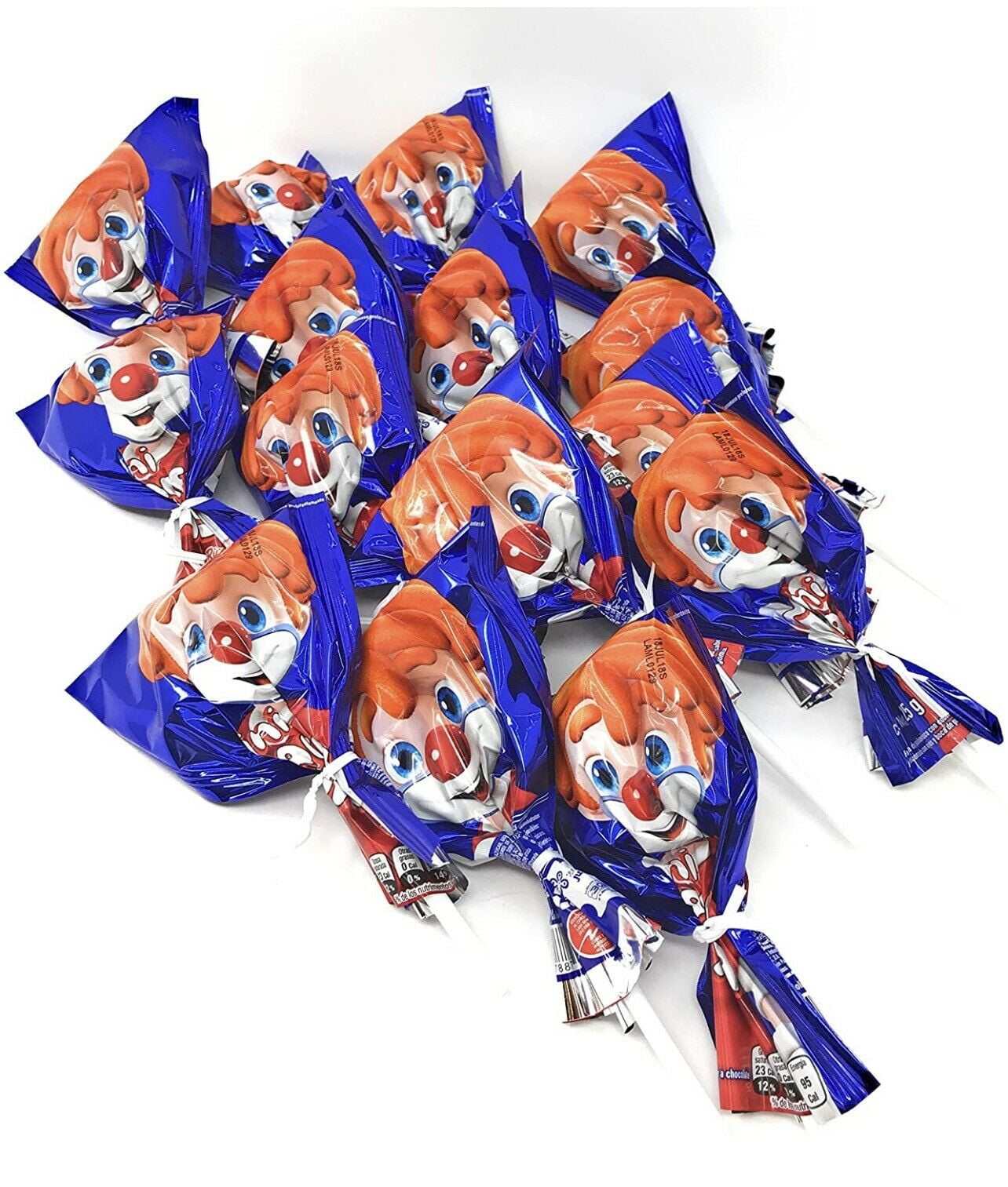 Buy Ricolino Paleta Payaso Mini Marshmallow Chocolate Lollipops 15 ...