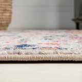 Modern Boho Floral Beige/Multi 4 ft. x 6 ft. Area Rug - Walmart.com