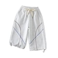 Boys Pants Size 4-5Y Youth Spring Contrast Stitching Loose Wide Leg ...