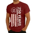 250 Anniversary USA Shirt Men Men's Anniversary Patriotic Graphic Short ...