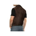 Brown Suede Motorcycle Vest (MoonstoneBlue, L) - Walmart.com