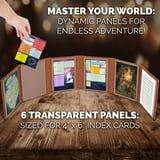 CASEMATIX Mini DM Screen – 6 Panel Faux Leather Dungeon Master Screen ...