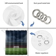 54x78 Inch Shower Curtain Decorative Football Stadium Lighting Bathtub ...