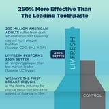 LIVFRESH Dental Gel, Peppermint Flavor, Clinically Proven Plaque ...