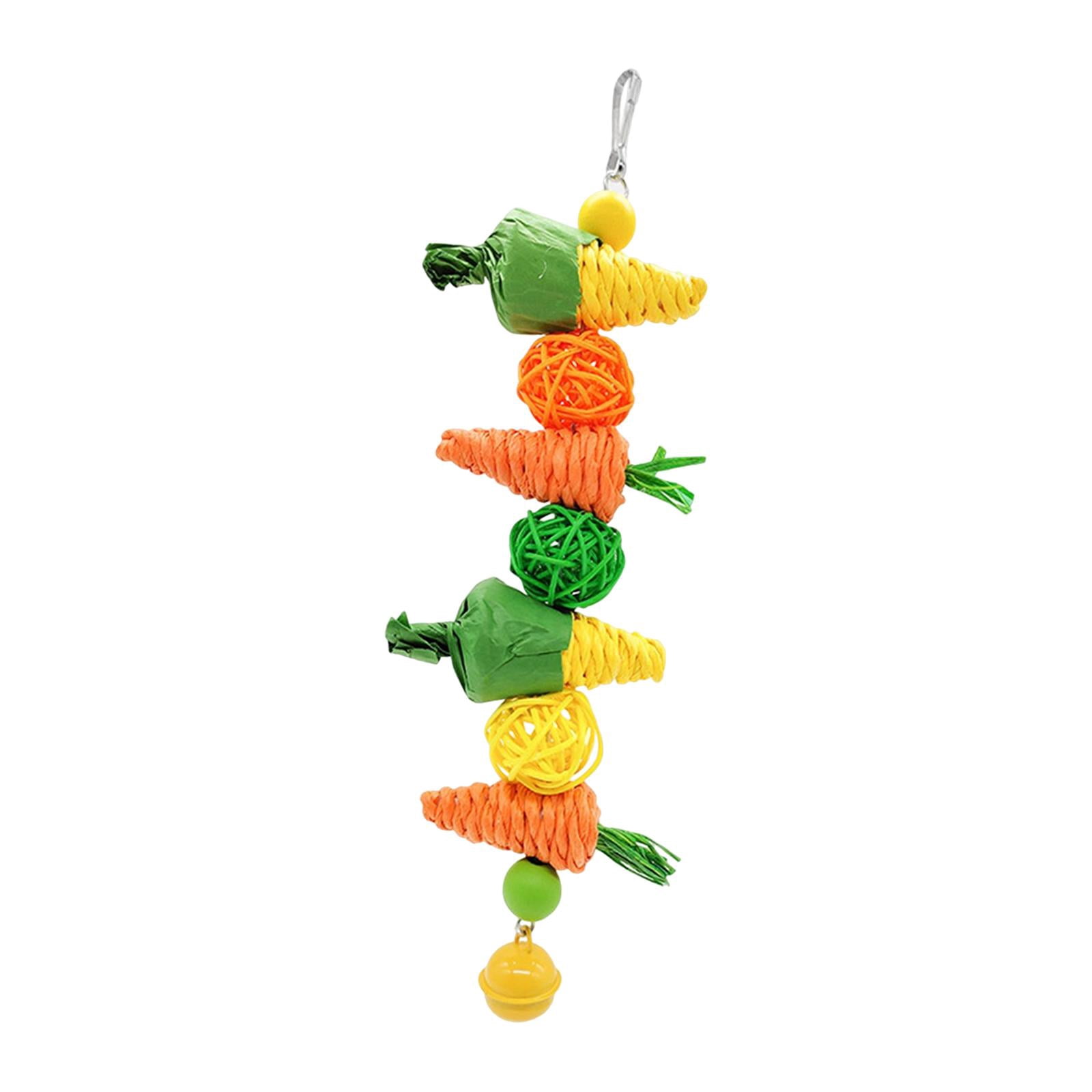 Bird Chewing Toy Tearing Toy Cage Bite Hanging Swing Perch Training ...