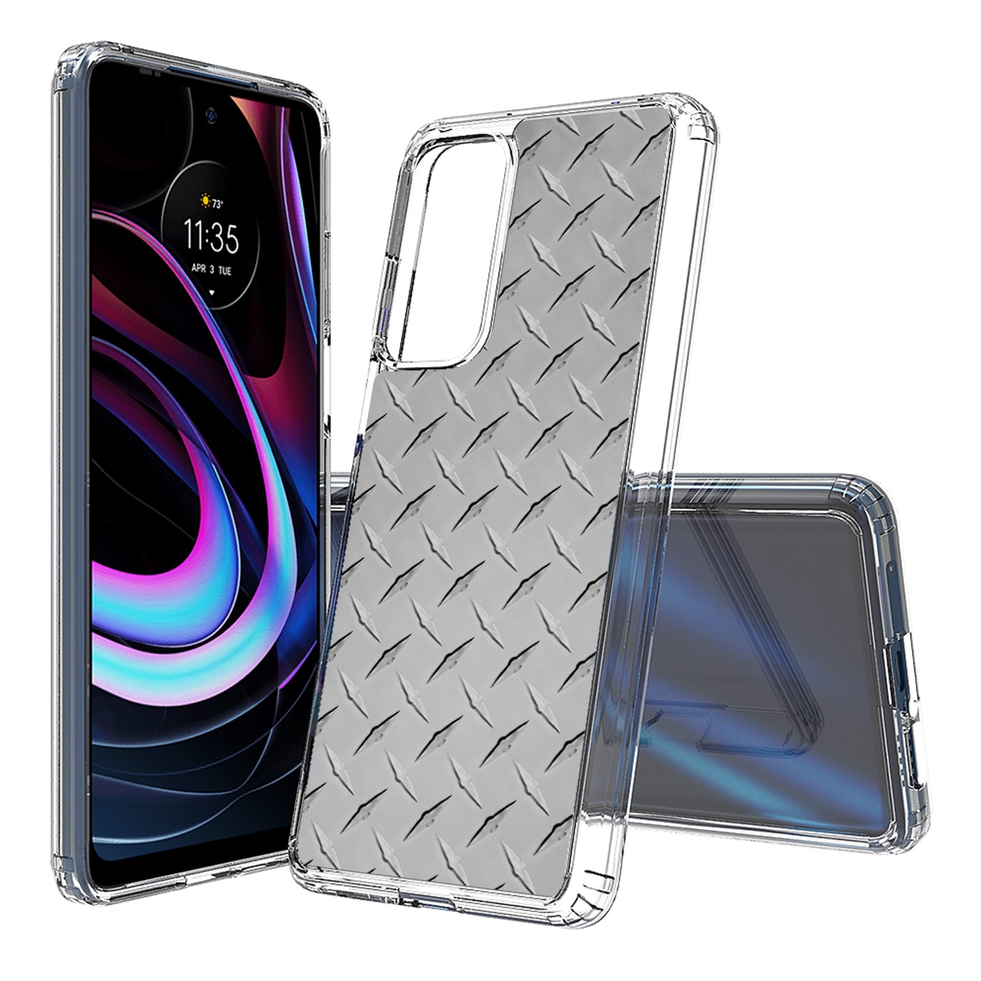 AquaFlex Hybrid Slim Designed For Moto Edge 5G 2021 Case Transparent ...