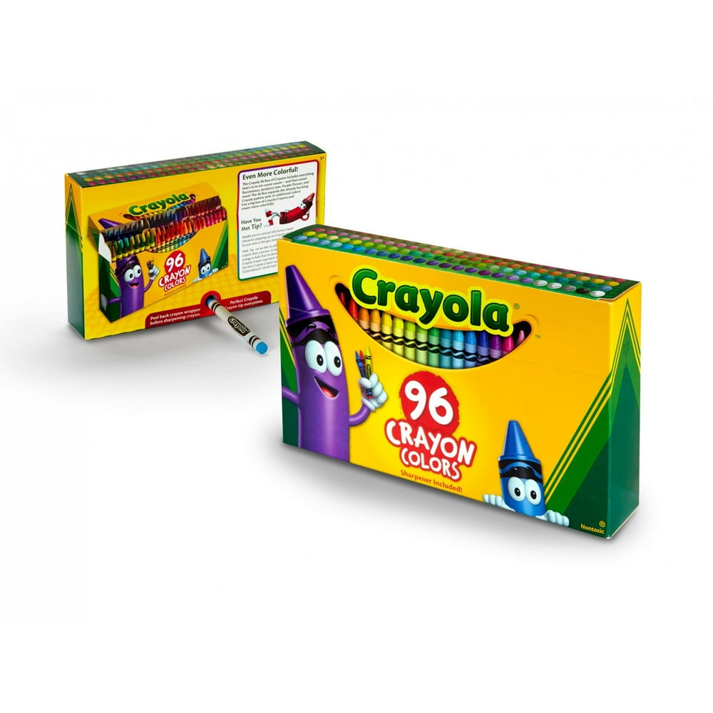 Crayola Crayon Set, 96 Pieces Coloring Set, Child Ages 3+ - Walmart.com ...