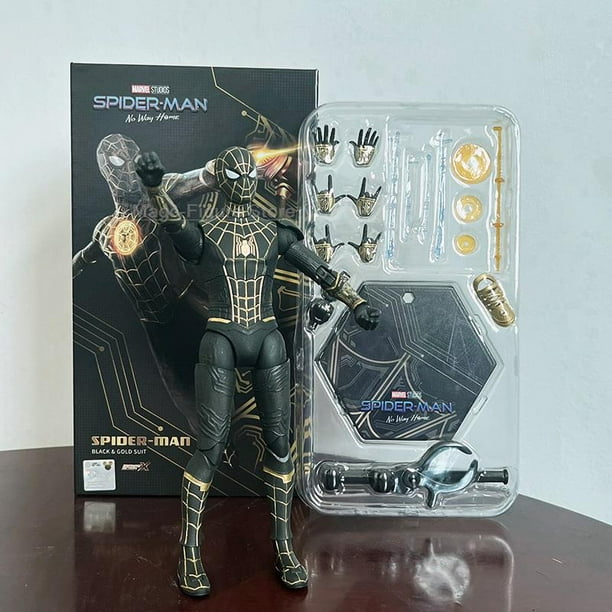 ZD - Marvel Spiderman No Way Home Figura de acción, Conjunto negro y ...