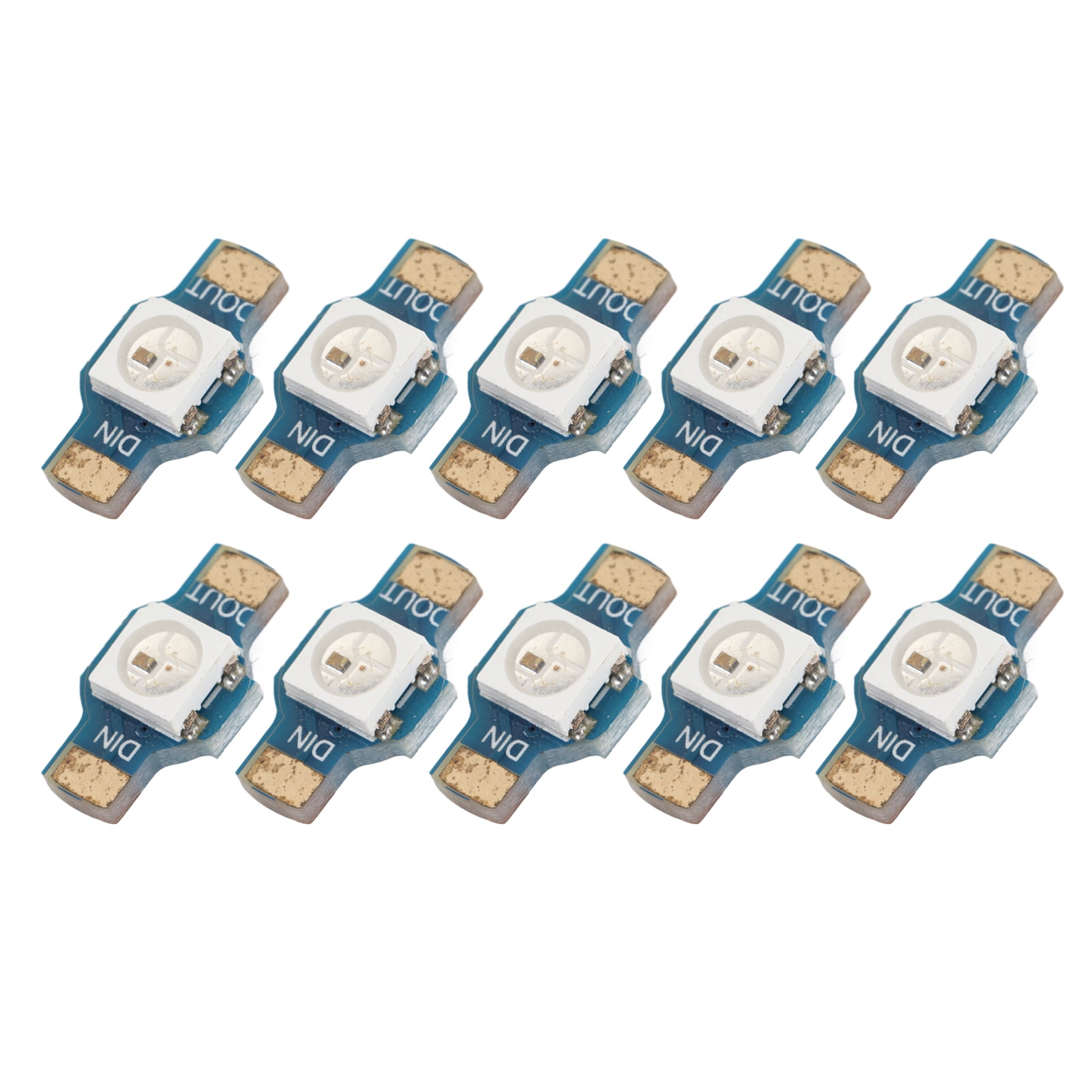 Módulo de luz LED RGB módulo LED RGB WS2812 10 piezas PCB circuito ...