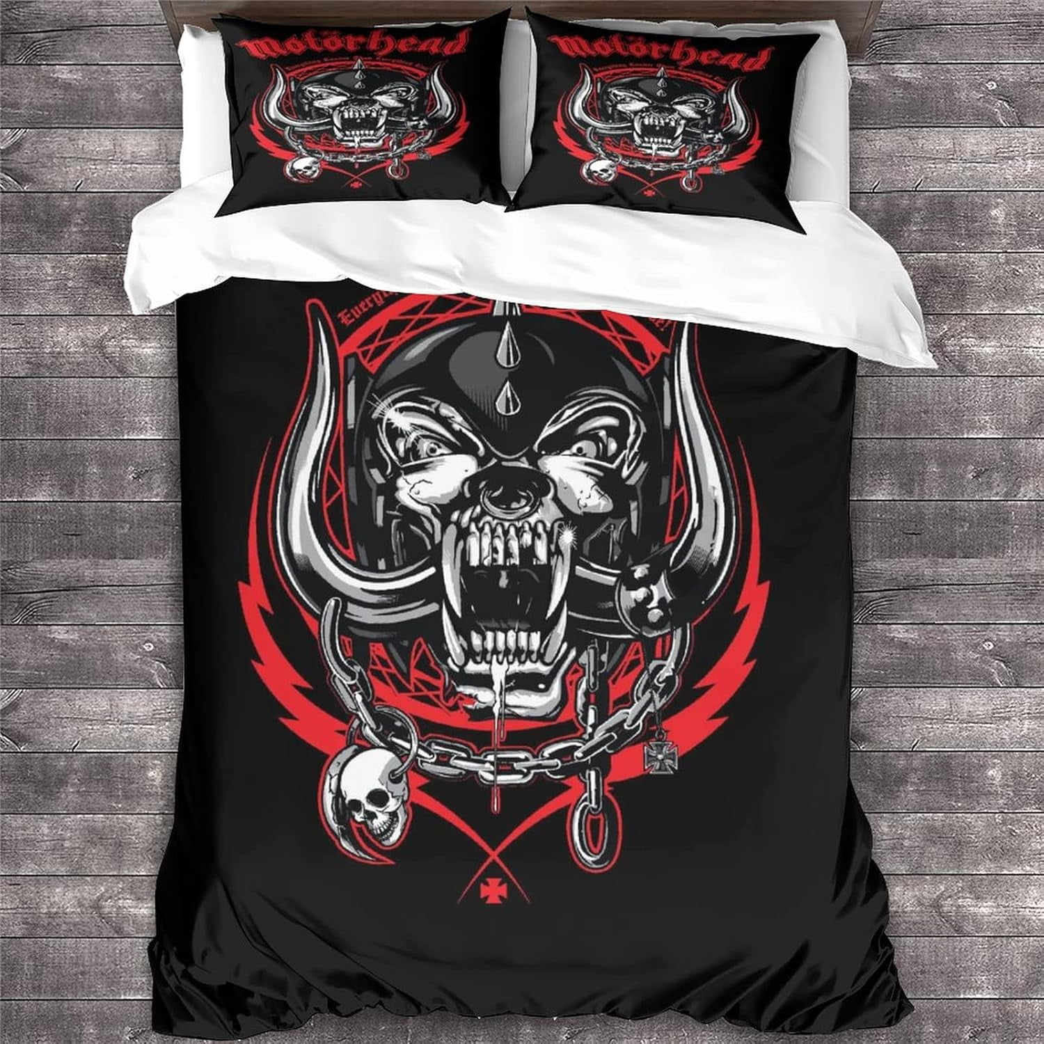 Click here for Yingd 3 Pieces Motorhead Duvet Cover Set 3d Rock n... prices