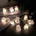 10-Light Cow String Lights - Adorable Flower Cow Decorative Fairy ...