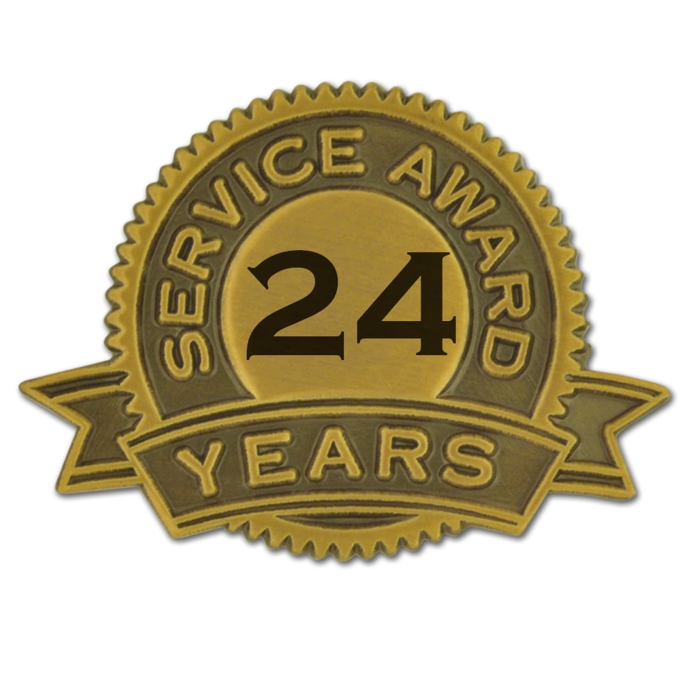 PinMart's 24 Years of Service Award Lapel Pin - Walmart.com - Walmart.com
