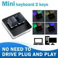 Mini 2-Key Keypad Keyboard with Custom Shortcut Keys, Multiple Function ...