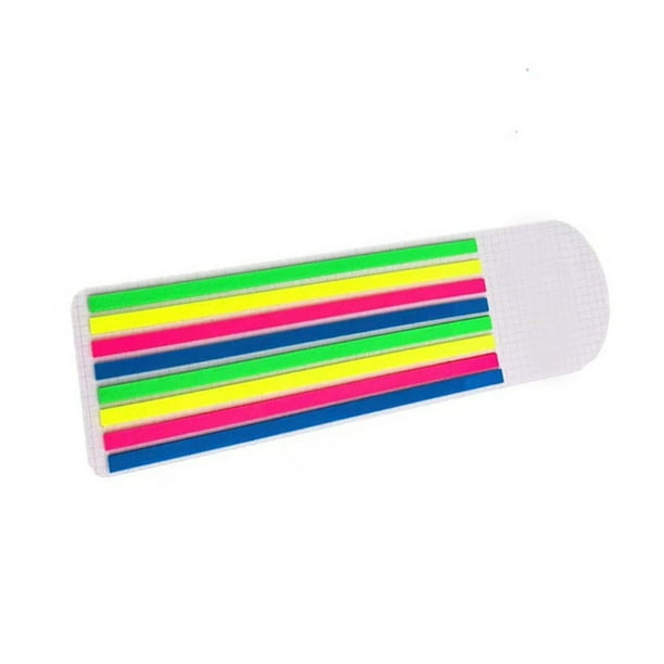 Neon Highlighter Strips,Long Page Markers Sticky Long Sticky Note Tabs ...