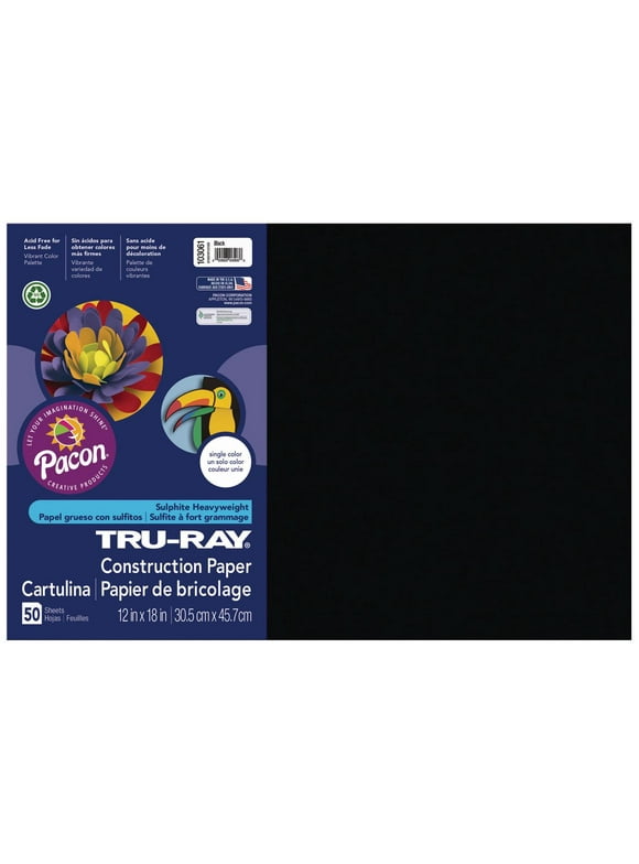 Construction Paper in Craft Paper | Black - Walmart.com