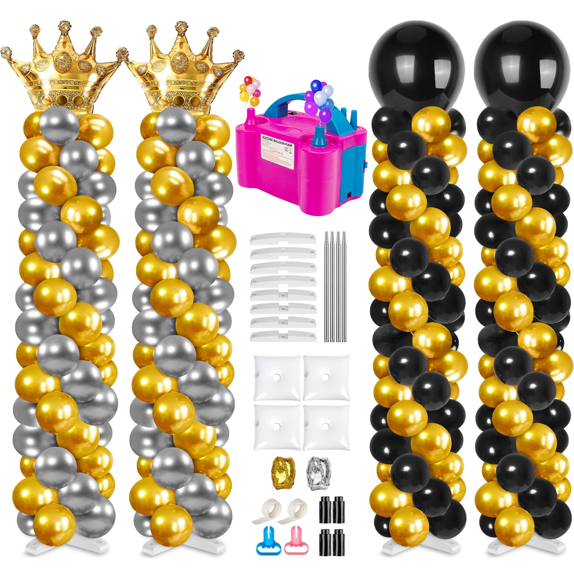 Click here for Toosci 4 Sets Metal Balloon Column Stand And Elect... prices