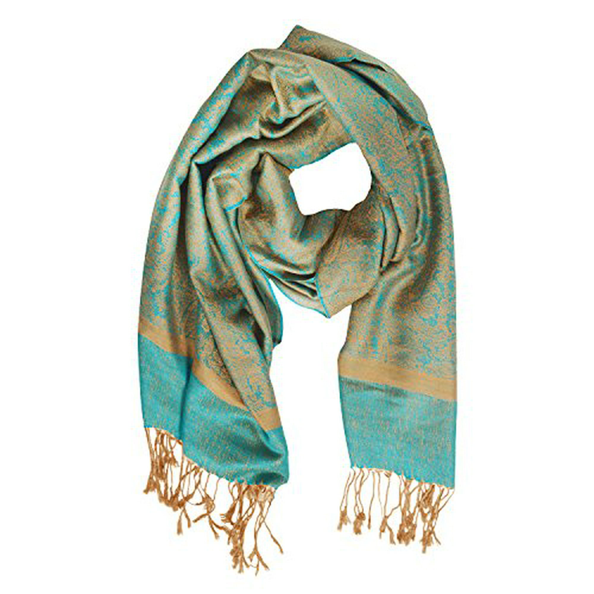 Click here for Peach Couture Womens Paisley Jacquard Pashmina Sca... prices