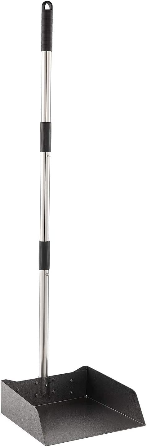 Yangbaga Long Handled Dust Pan - 39” Heavy Duty Stainless Steel Dustpan ...