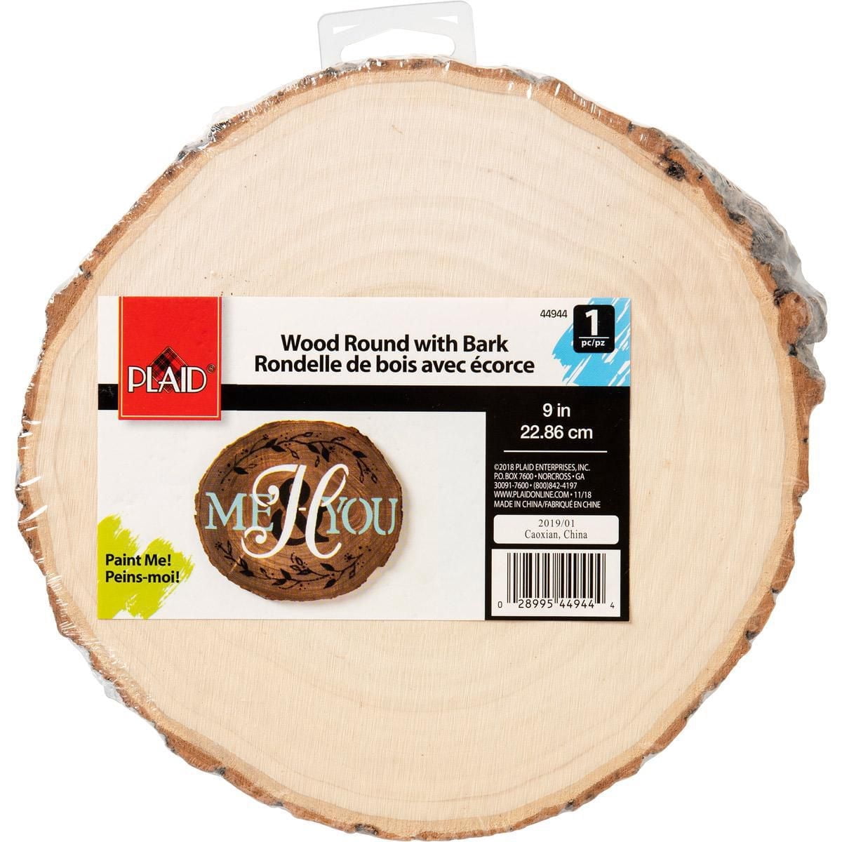 Click here for Plaid Wood Surfaces  Wood Round With Bark prices
